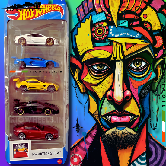 |1289/- || HW MOTOR SHOW || 5 PCS SET - HOT WHEELS – RIOWHEELS