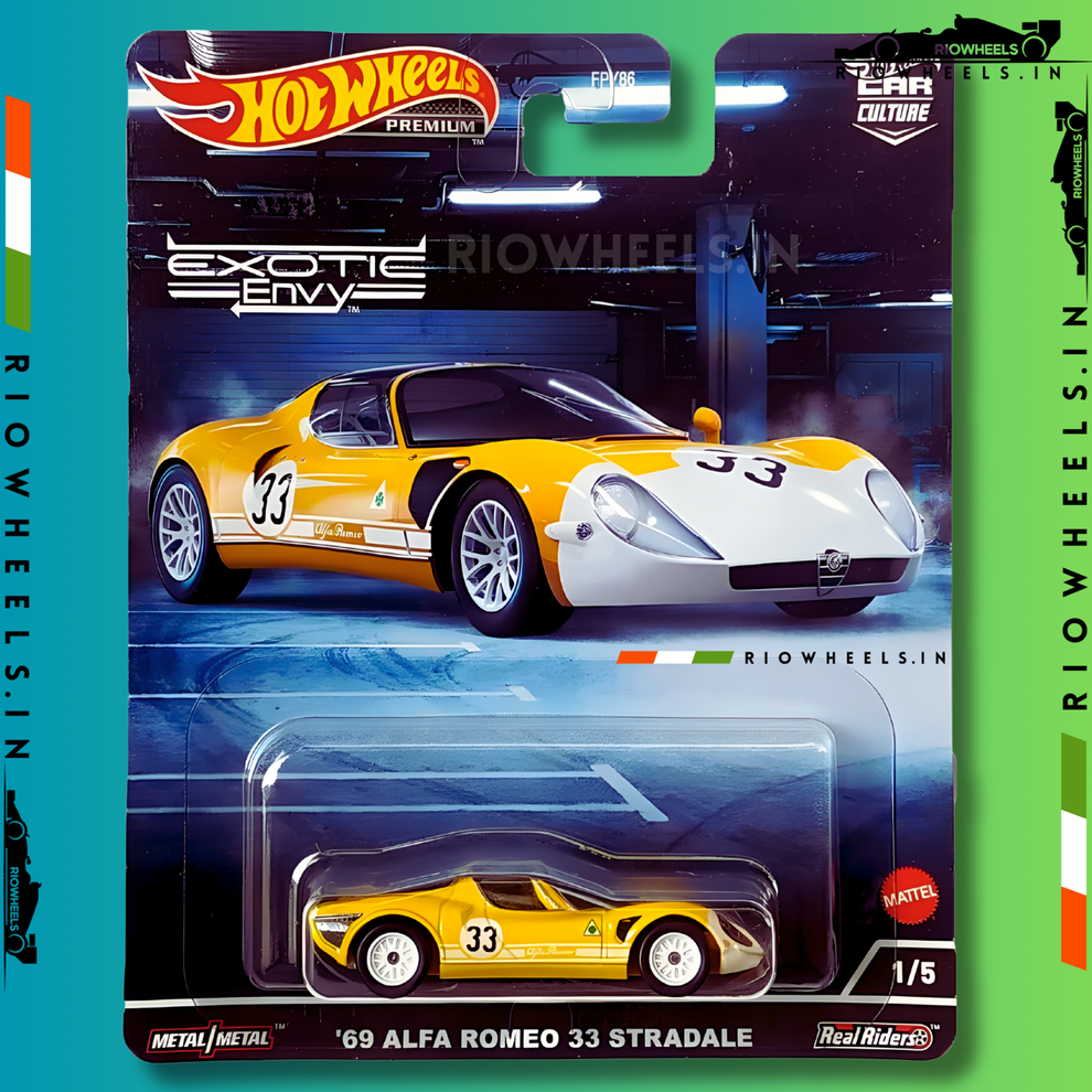 |1799/- || 69 ALFA ROMEO 33 STRADALE HOT WHEELS PREMIUM CAR CULTURE ...