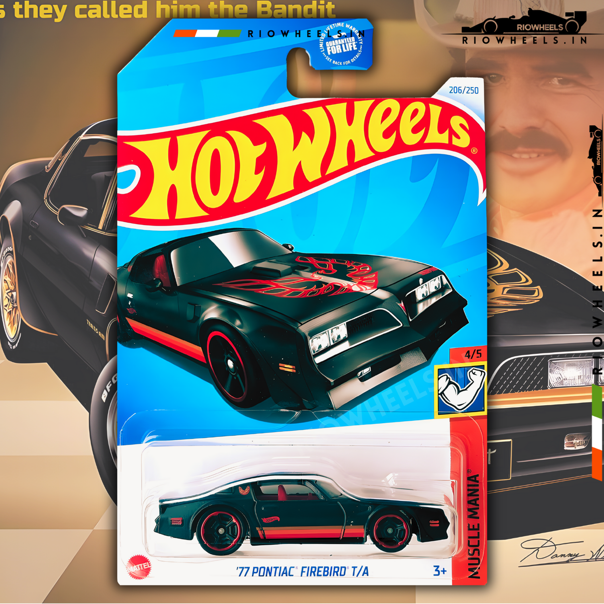 749/- || 77 PONTIAC FIREBIRD T/A - HOT WHEELS – RIOWHEELS