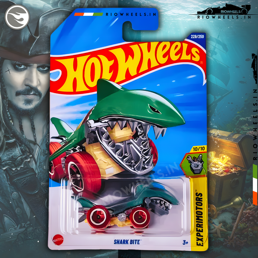 689/- || SHARK BITE TREASURE HUNT [TH] - HOT WHEELS – RIOWHEELS